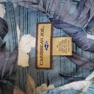 Caribbean Joe | Shirts | Caribbean Joe Hawaiian Floral Mens Blue Button ...